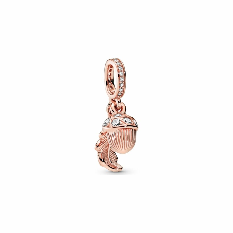 Achat Charm clip Pandora Garden espaceur marguerite rose en métal doré ...