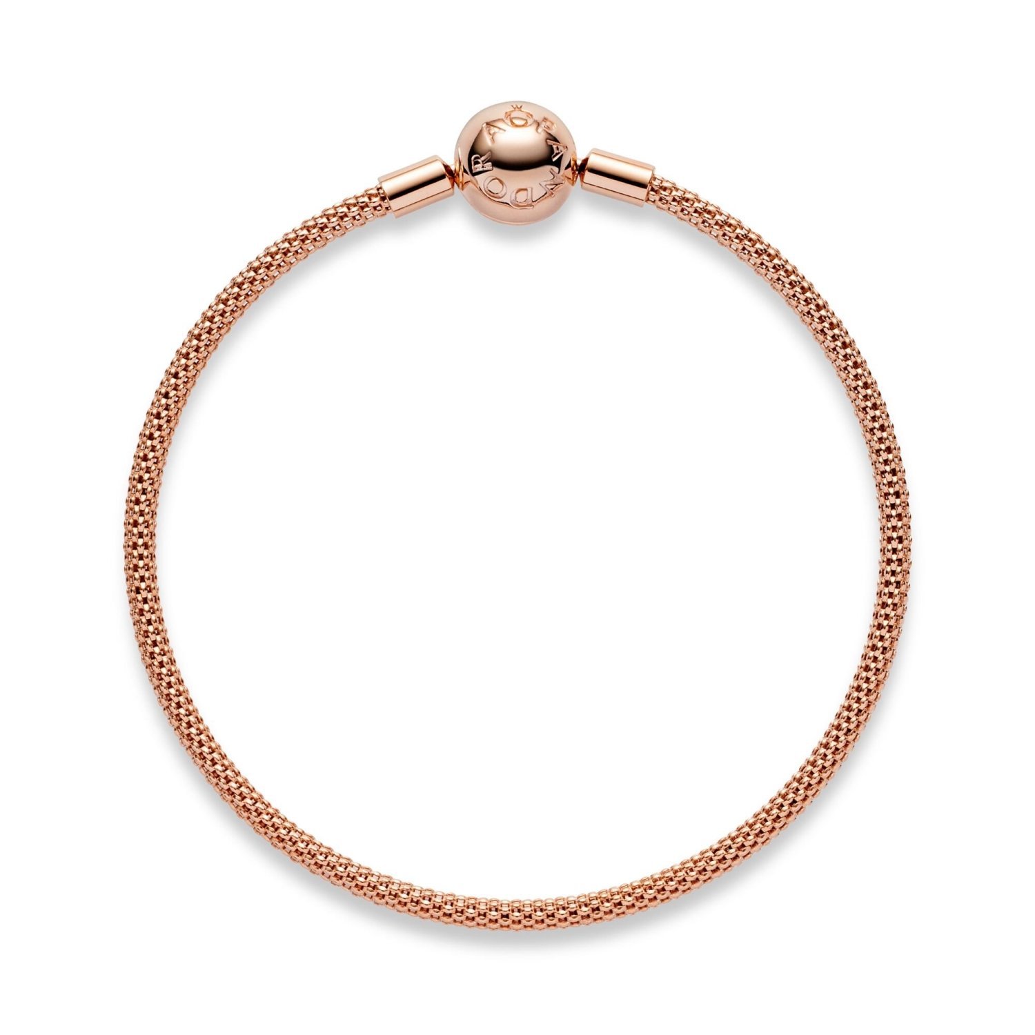 Achat Bracelet Pandora Icons en maille tissée moments en métal doré ...