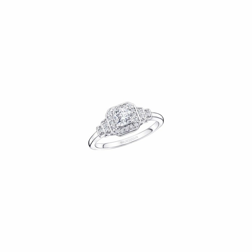 Achat Solitaire Mauboussin Un Automne 1930 En Or Blanc Diamant Et