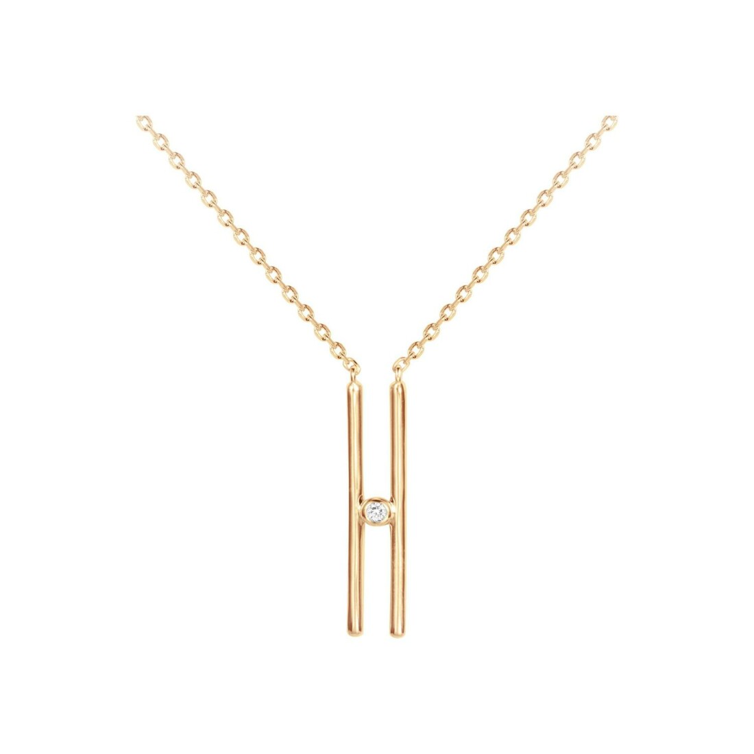 Achat Collier La Garçonne en argent et diamant