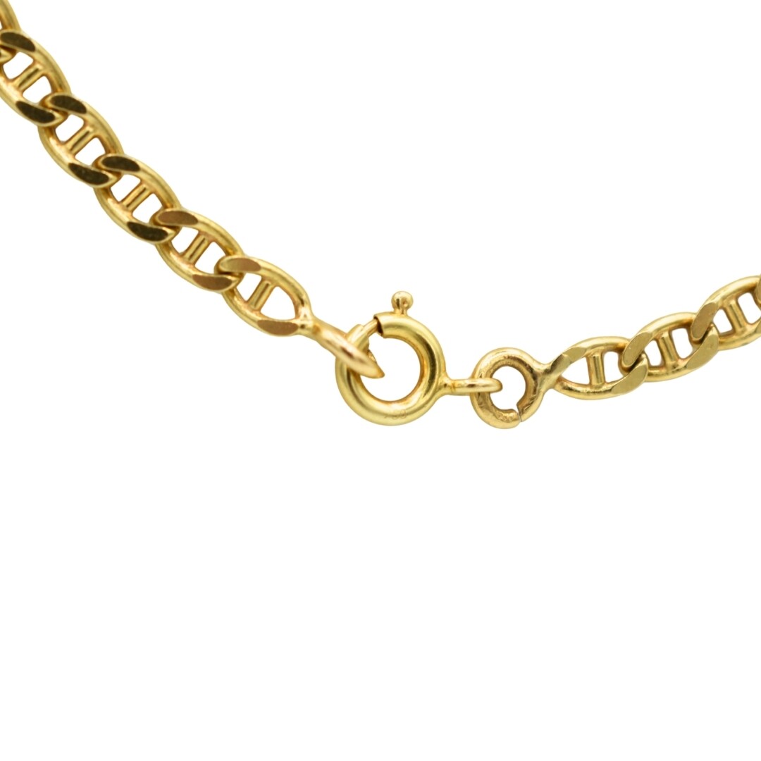 Achat Chaine Gourmette Marine Or jaune 18k d'occasion